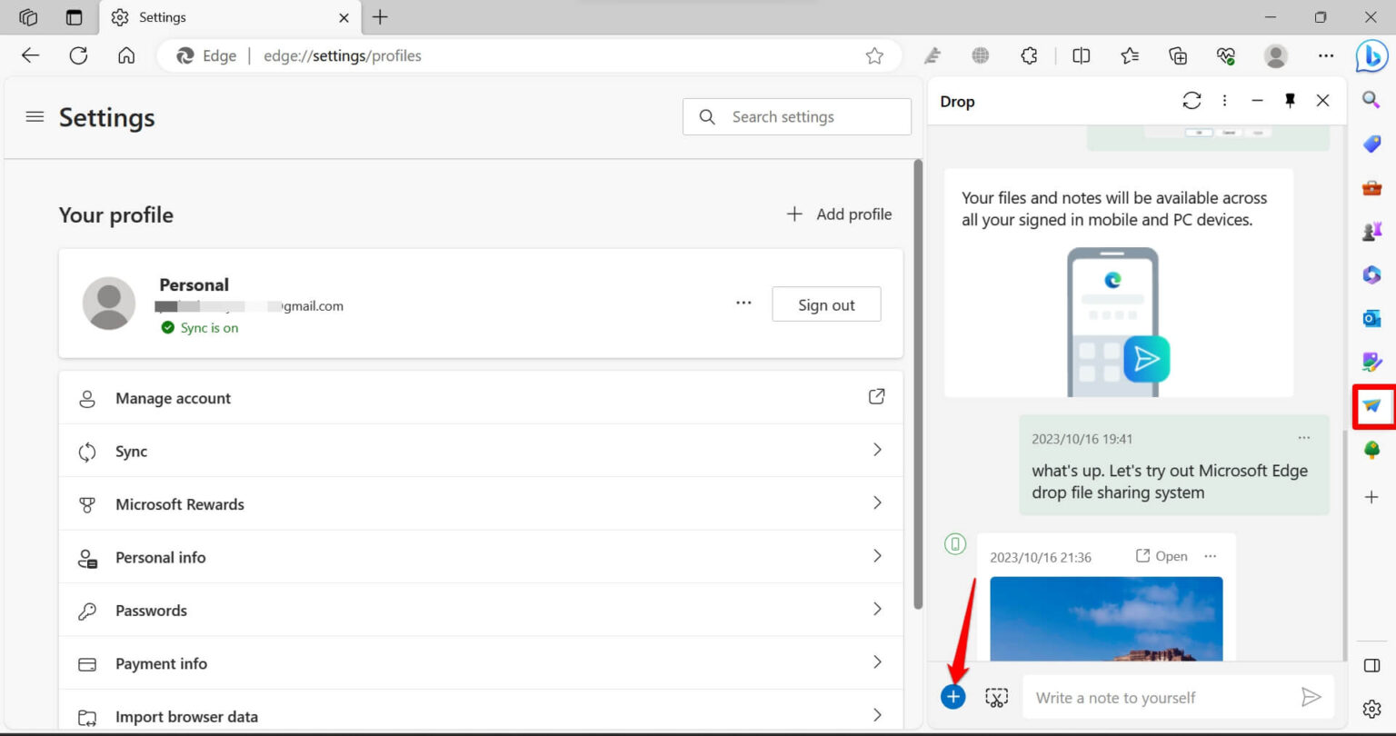 How to Use Microsoft Edge Drop to Share Files and images