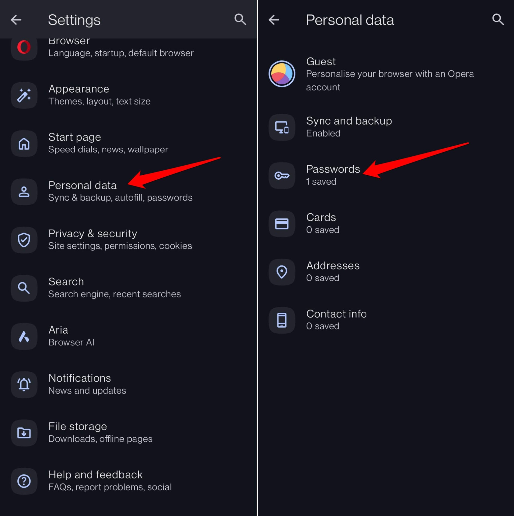 How to Save and Manage Passwords in Opera on Android