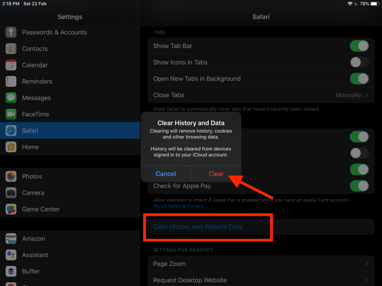 How to Clear Cookies, Cache, and History in Safari on iPhone
