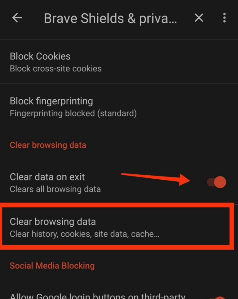 How to Clear Browsing History in Brave on the Android