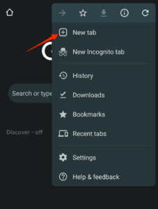 How to Open New Tabs and Incognito Browsing in Chrome on Android