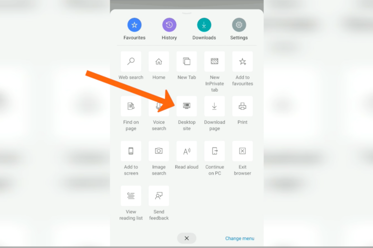 How to Open Desktop Site View on Edge browser on Android